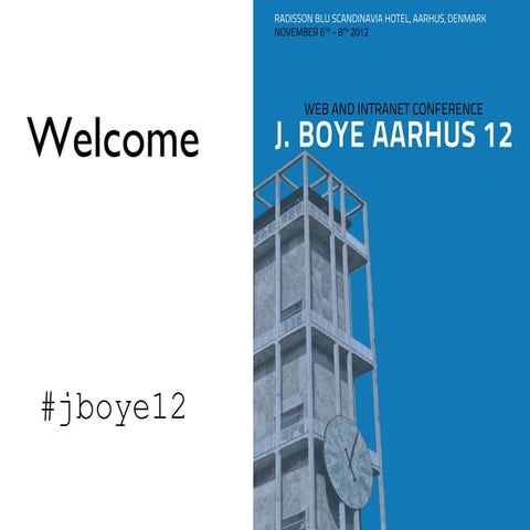 J. Boye Aarhus 12 opening slides | PPT