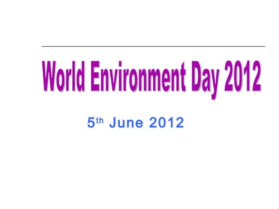 World Environment Day | PDF
