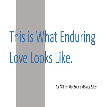This is What Enduring Love Looks Like | PPT