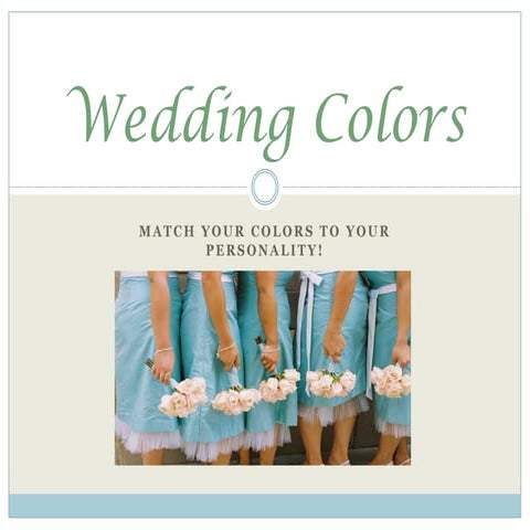 Wedding color Guide ...........:.......,,, | PDF