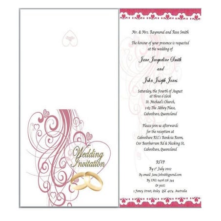 Wedding invite sample | PDF