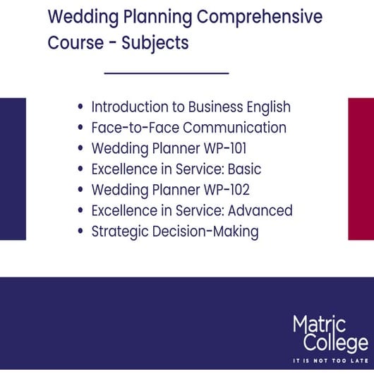 Wedding Planning Comprehensive Course | PDF