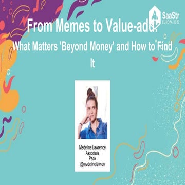 From Memes to Value-add: What Matters 'Beyond Money' and How to Find it ...