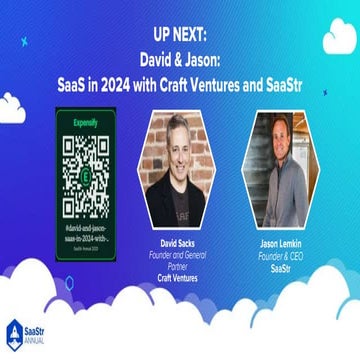 David & Jason: SaaS in 2024 with Craft Ventures Founder and SaaStr's ...