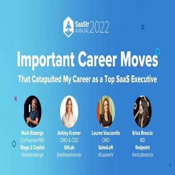 The Most Important Career Moves that Catapulted My Career as a Top SaaS Executive with GitLab ...