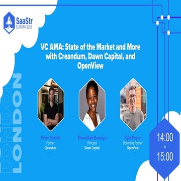 VC AMA: State of the Market and More with Creandum, Dawn Capital, and ...