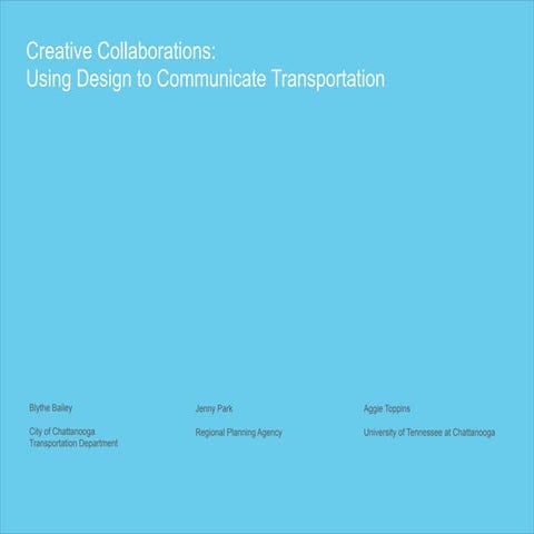 Creative Collaborations: Using Design Thinking to Promote Multi-modal ...
