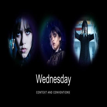 wednesday netflix tv show research powerpoint | PPTX