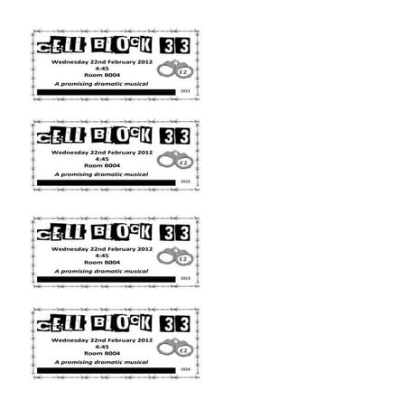 Wednesday TicketS | DOCX | Musicals | Genres