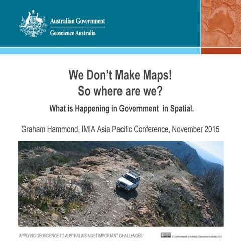 What is Happening in Government in Spatial - Graham Hammond ...