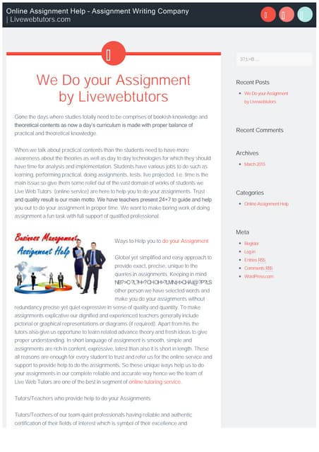 Assignment Help | PPT