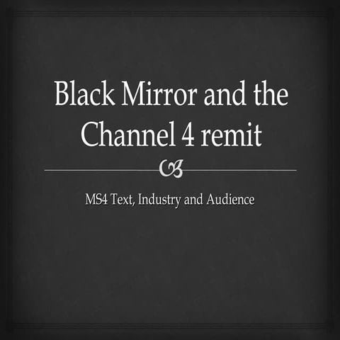 Regulation and Black Mirror part 1 | PPT
