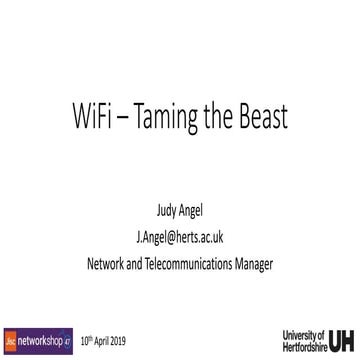 Wifi – taming the beast | PPT