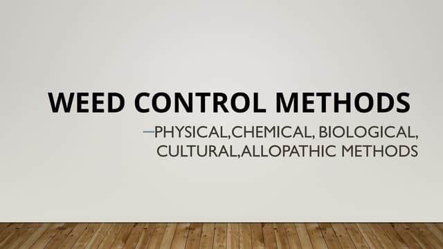 Methods of weed control | DOCX
