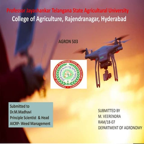 Weed management using remote sensing | PPTX