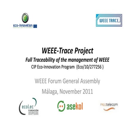 WEEE TRACE presentation | PDF