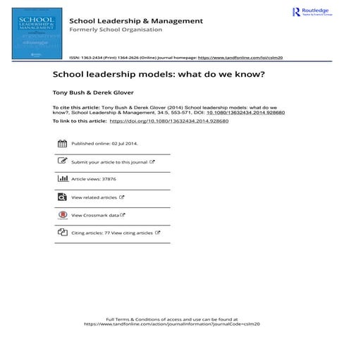 weeek 6School leadership models what do we know.pdf