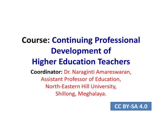 Teachers Professional Development | PPT