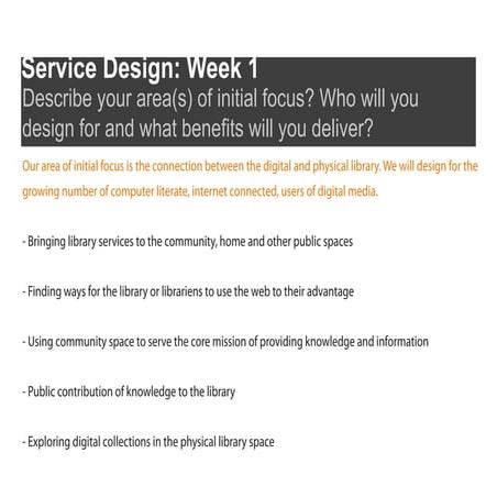 Initial investigation template (service design) | PPT