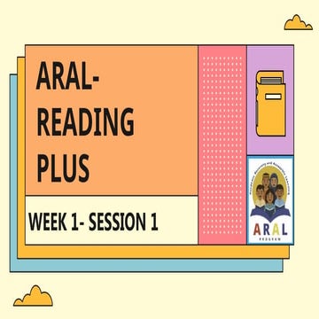 WEEK-1-SESSION-1-4-ARAL-PLUS - VOCABULARY EXERCISES | PPTX