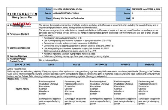 LE_Kinder_Q1_Week10_ver2.pdf Kindergarten Matatag | PDF