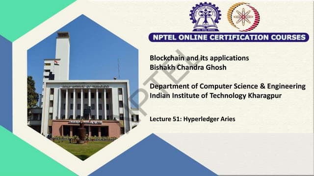 Blockchain Nptel Online Certification Course Week 11 Pdf