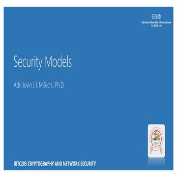 Security Models | PPT