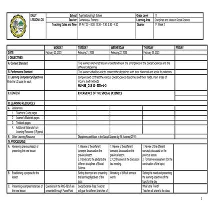 MOST ESSENTIAL LEARNING COMPETENCIES IN DISS | PDF