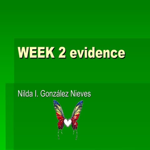 Week Evidence 3 | PPT