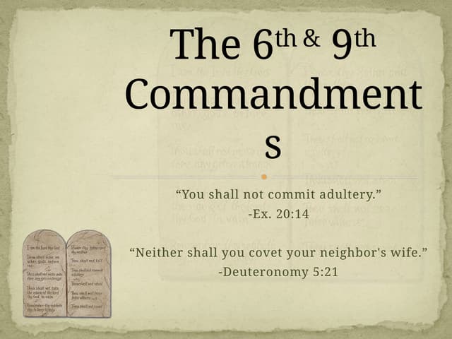 9th commandment | PPTX | Christianity | Religion & Spirituality