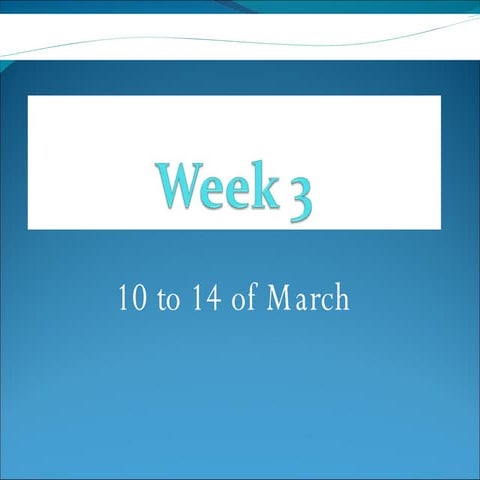 Week 3 2003 | PPT