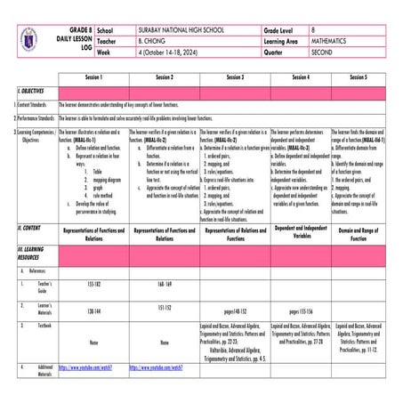 daily lesson plan math grade 8 Week-4.docx