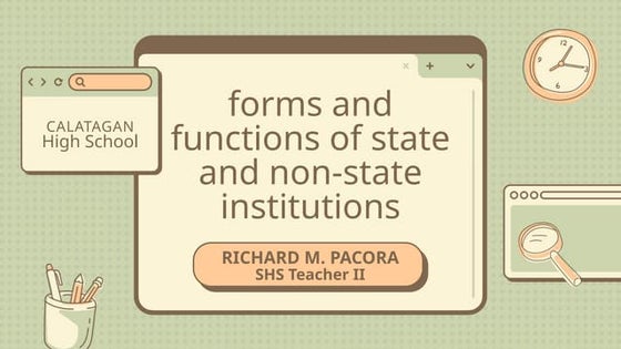 Difference State Actors and Non state Actors | PPT