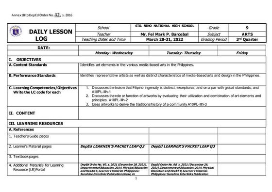 Lesson plan travelogue | PDF