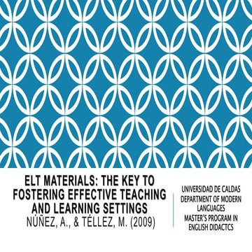 ELT materials key to fostering effectiveness | PPT