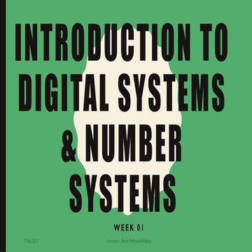 Week01-Arithmetic, Complments, Binary Codes,Logic Gates.pptx