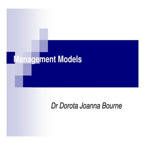 Management Models | PDF