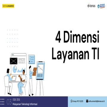 4 Dimensi Manajemen Layanan TI | PDF