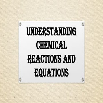 Week 04-Physical-Science Chemical Reactions | PPT