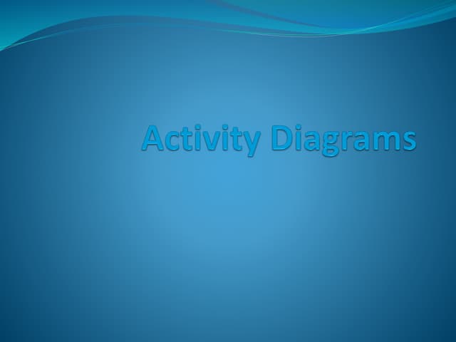 Activity diagram | PPTX