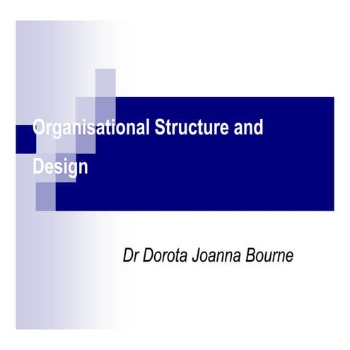 Organizational Structure and Design | PPT