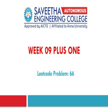 EASY PLUS ONE Step by Step Explanation Leetcode | PPTX