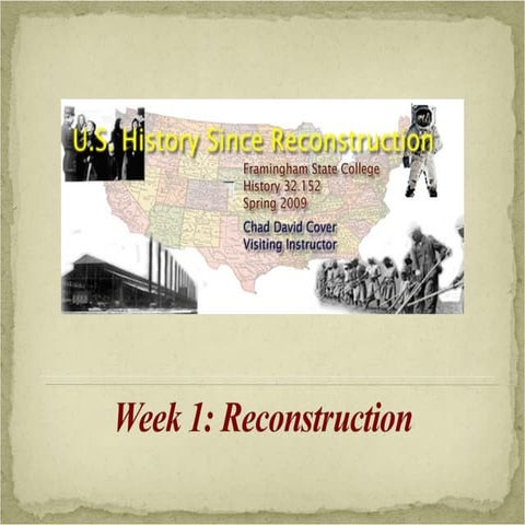 US History ~ Week One Lecture | PPT
