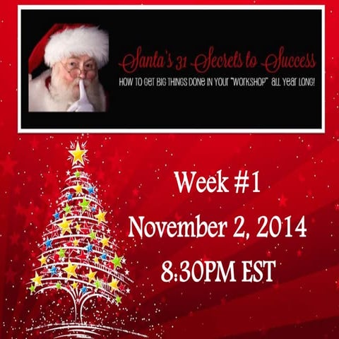 Week 1 - Santa Claus Training | PPTX