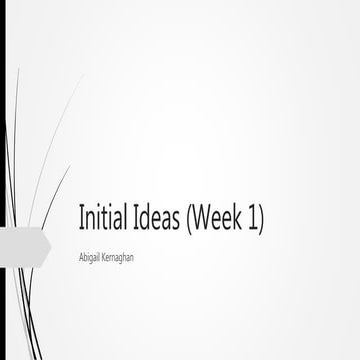 Week 1 | PPT