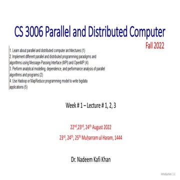 Lecture 1 Introduction To Parallel And Distributed Computing Ppt 0004