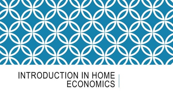 Home Economics PPT.pptx | Homeschooling | Education