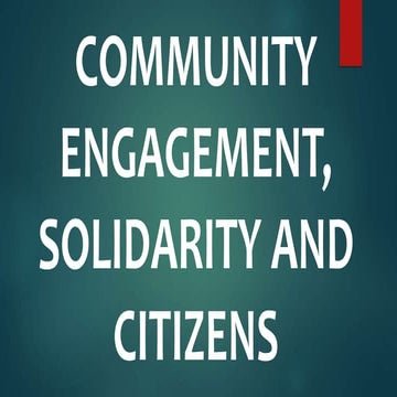 cOmmunity engagement week 1-nsolidarity and CITIZENSHIP | PPTX | Civic ...