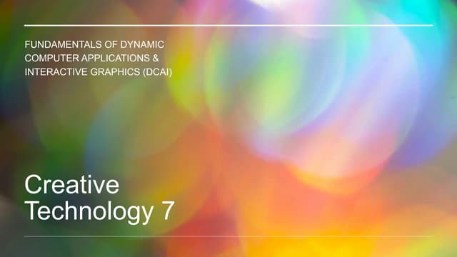 TLE 7(CREATIVE TECHNOLOGIES)Fundamentals of Dynamic Computer ...