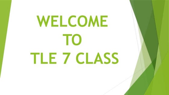 MATATAG CURR _Q1_WS_TLE 7_Lesson 1_Week 1.pdf | Homework and Study | Education